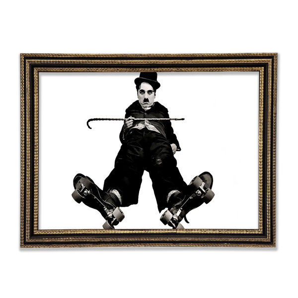 Rosalind Wheeler Charlie Chaplin Ice Rink - Single Picture Frame Art ...