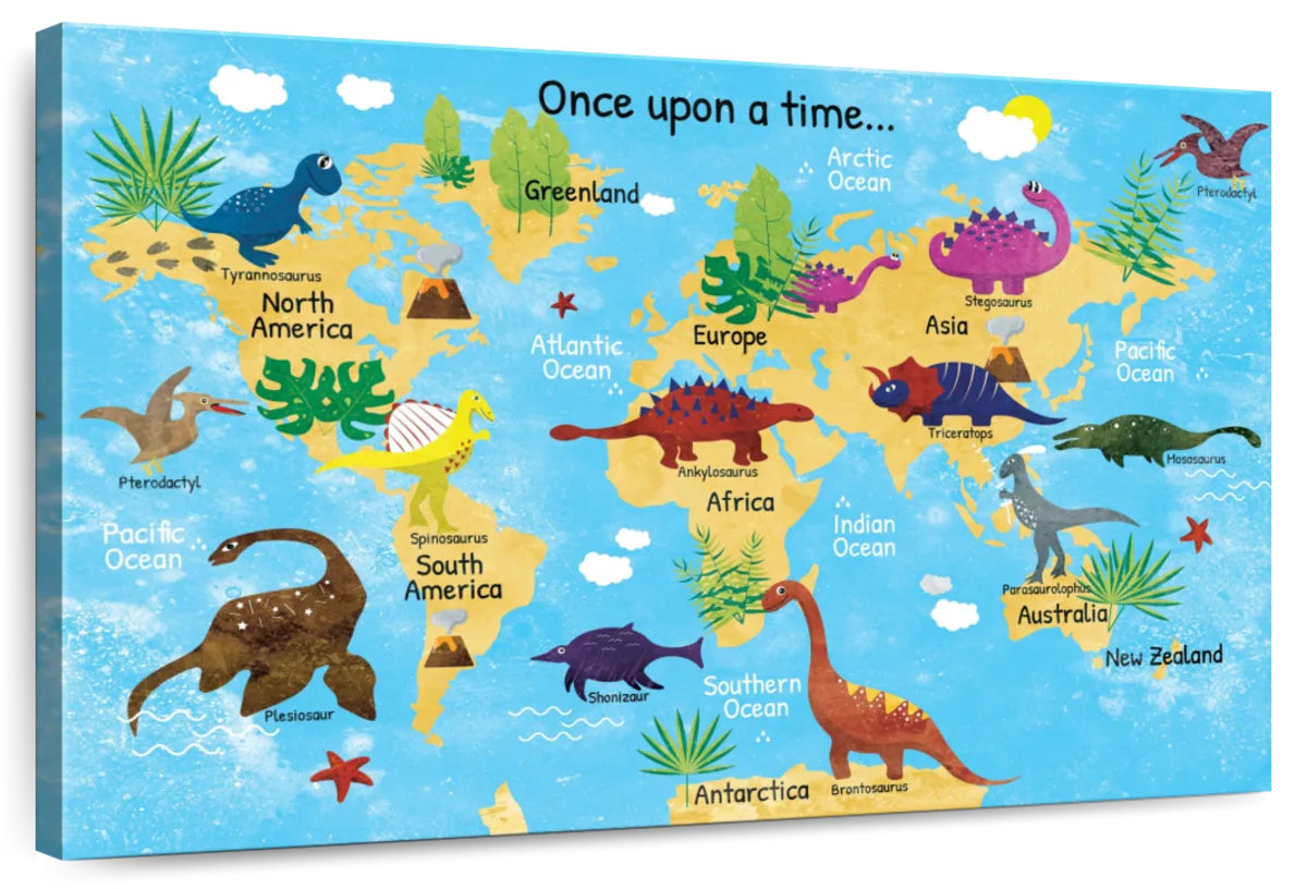 Elephant Stock Historic Dino Map Chart - Wayfair Canada