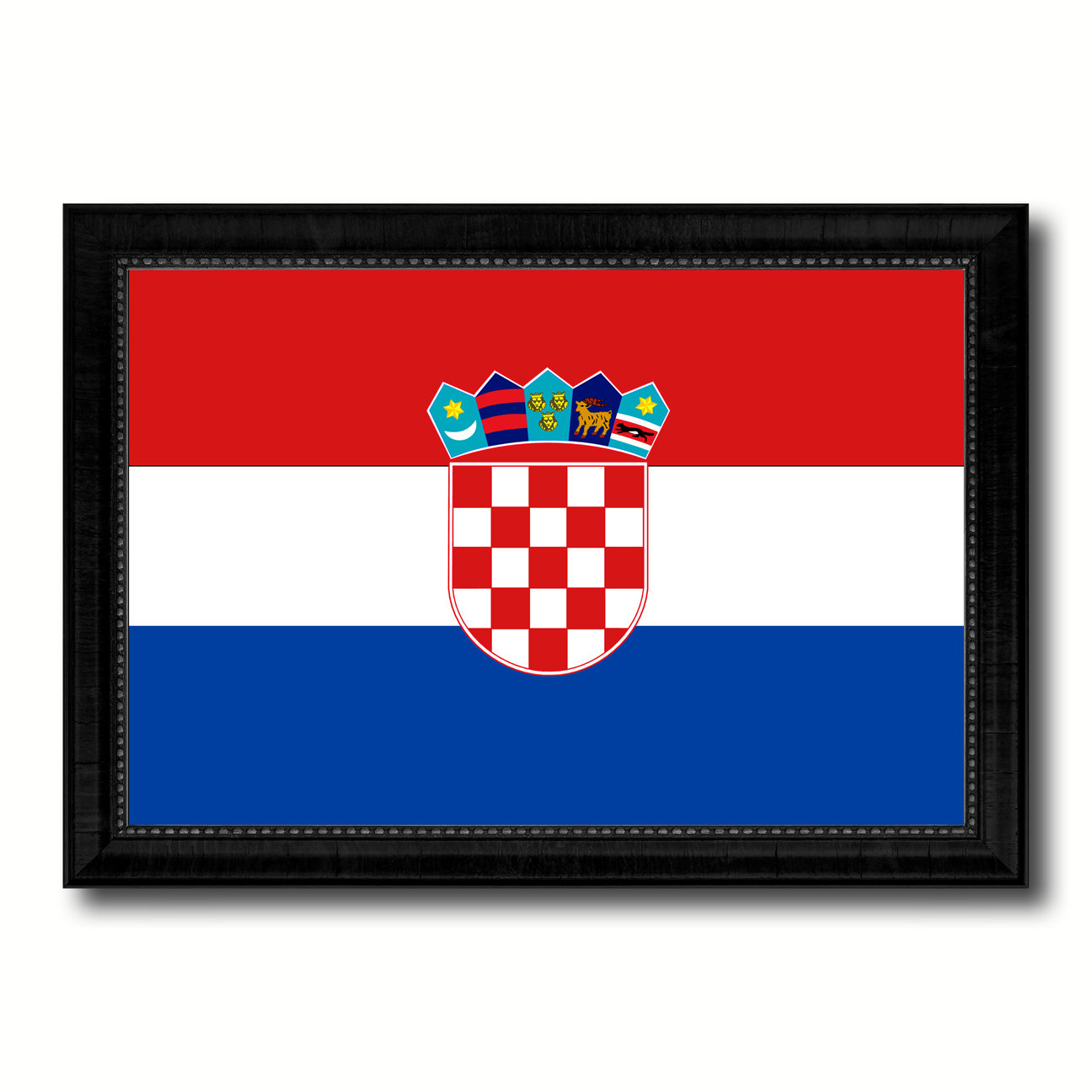 Spot Color Art Croatia Country Flag Print on Canvas | Wayfair