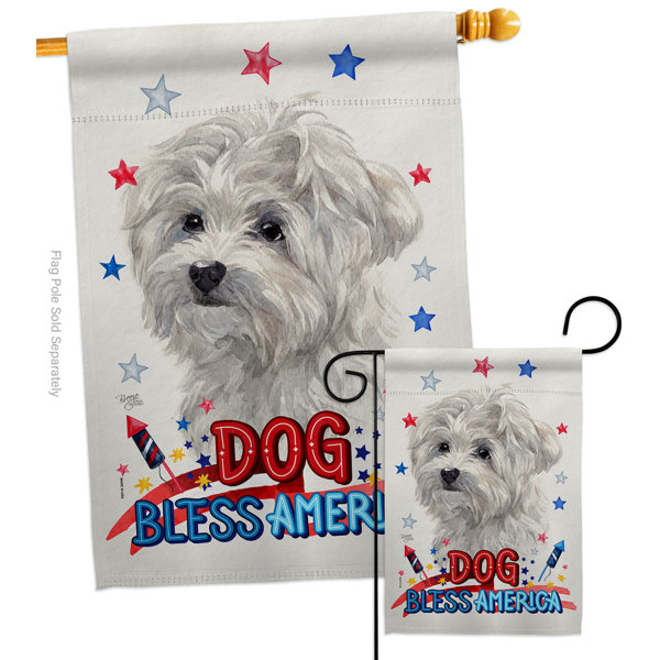 Breeze Decor Double Sided 40'' H x 28'' W Polyester Dog House Flag ...