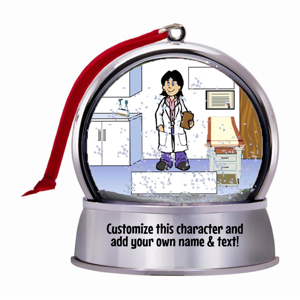 Printed Perfection Personalized Name That Toon Doctor - Female Snow ...