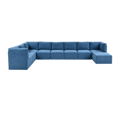 Wade Logan® Towles 10 - Piece Upholstered Sectional & Reviews | Wayfair