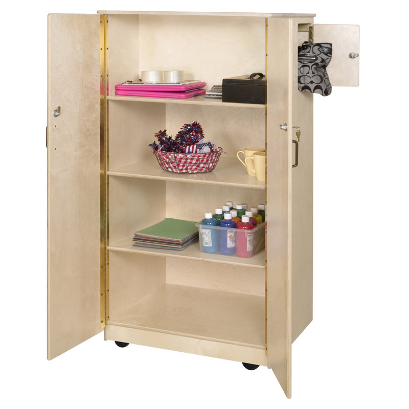 Wood Designs Contender Teacher's Four Cubby Locking Cabinet- RTA | Wayfair