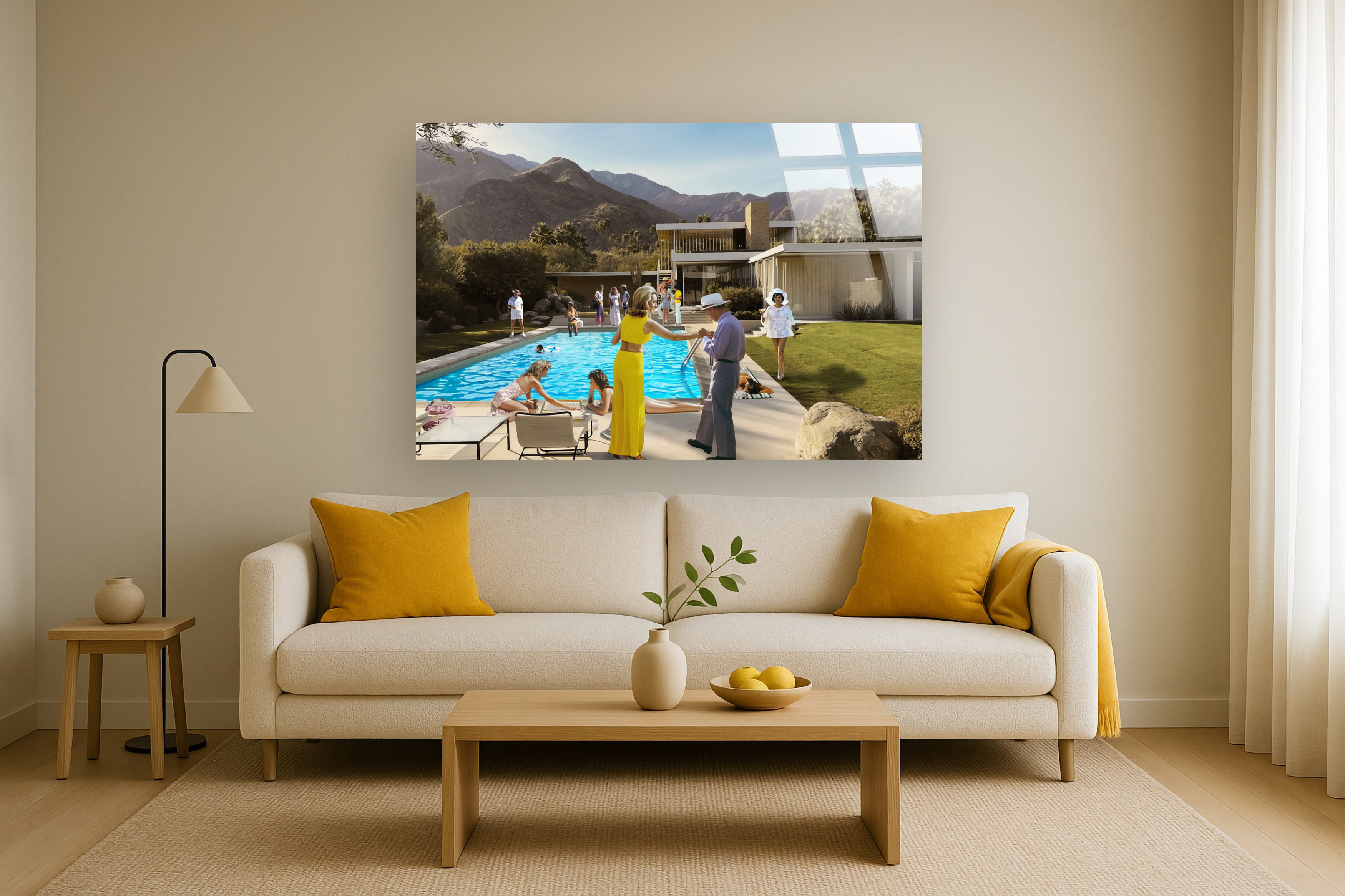 Red Barrel Studio® Retro Oasis Frameless Tempered Glass Wall Art - 60 ...