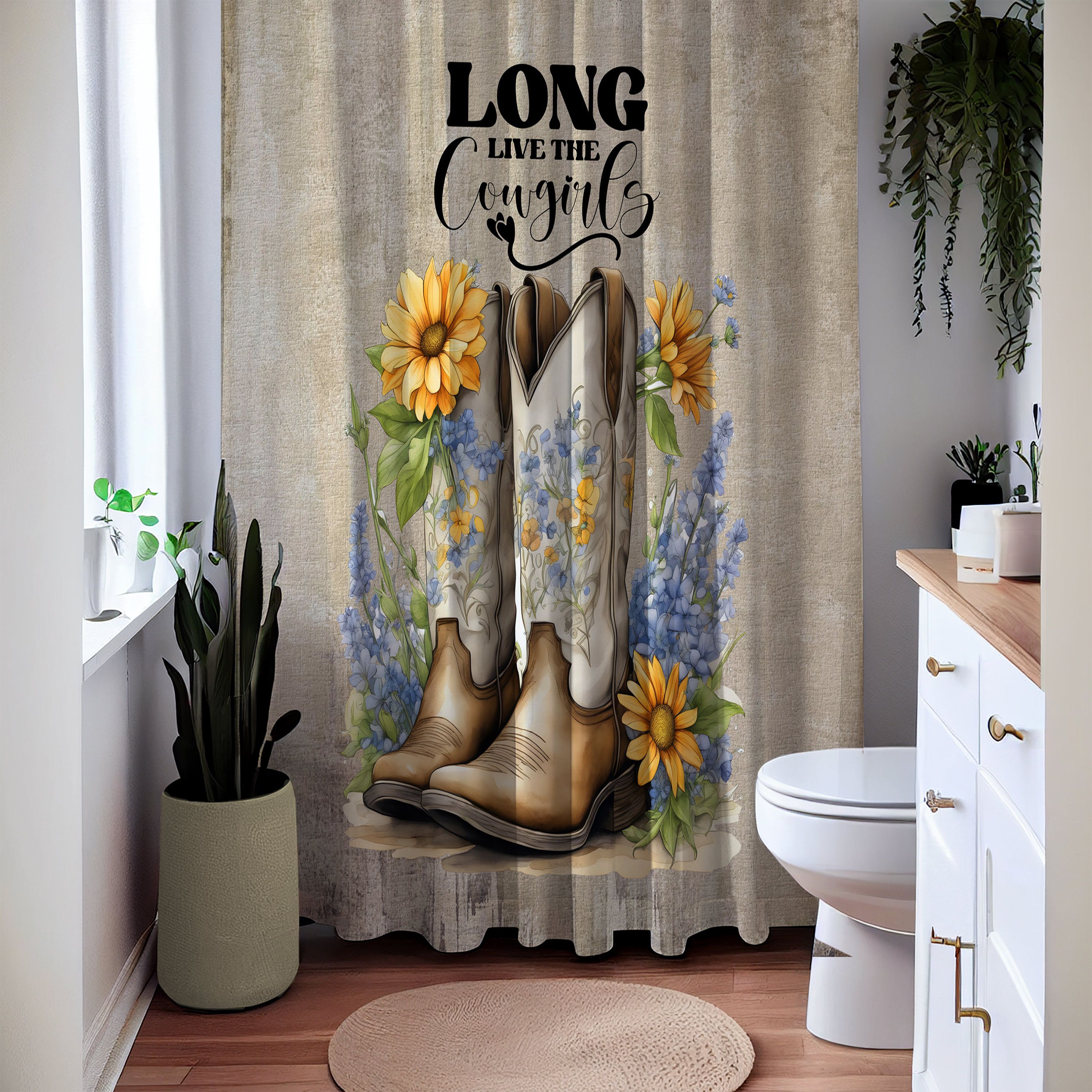 East Urban Home Zekia Floral Shower Curtain | Wayfair