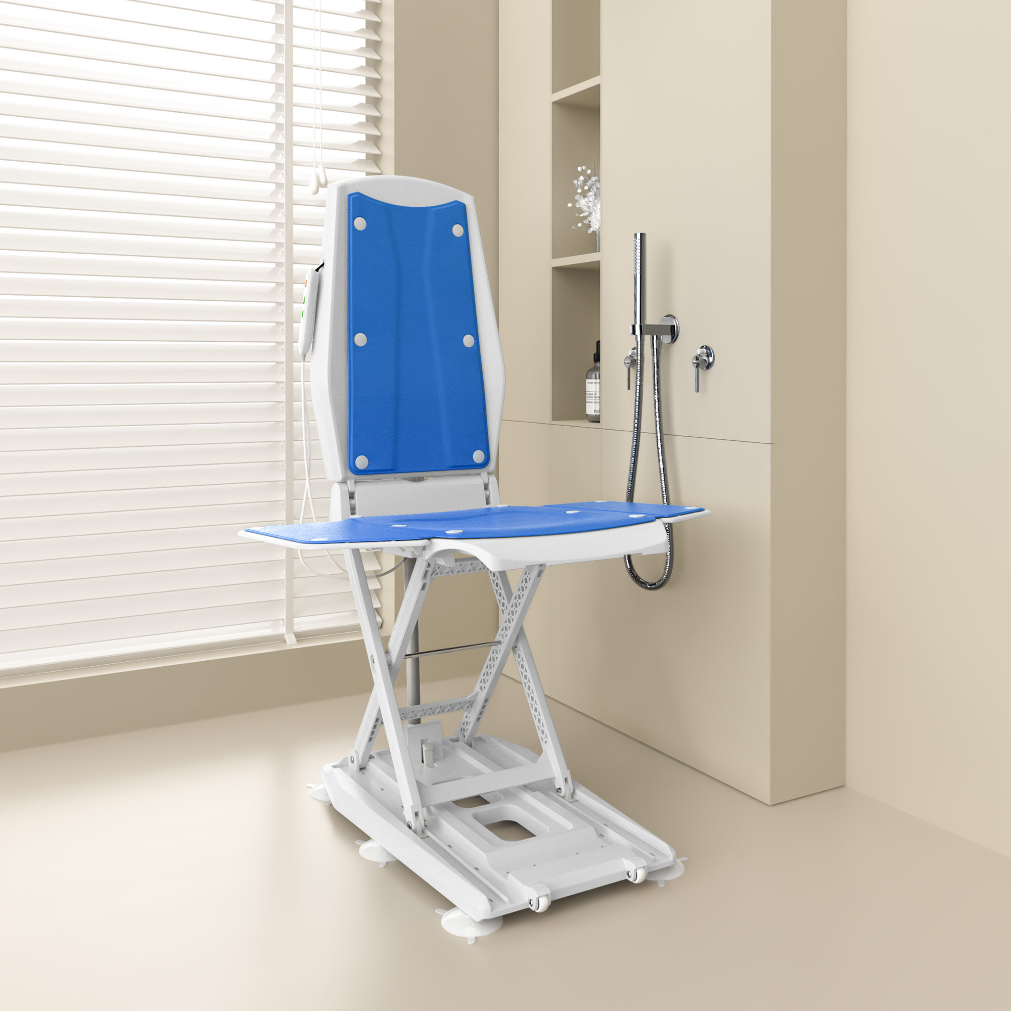 VOLLGUT AX10 Electric Bath Lift Chair, IP68 Waterproof, Portable with ...