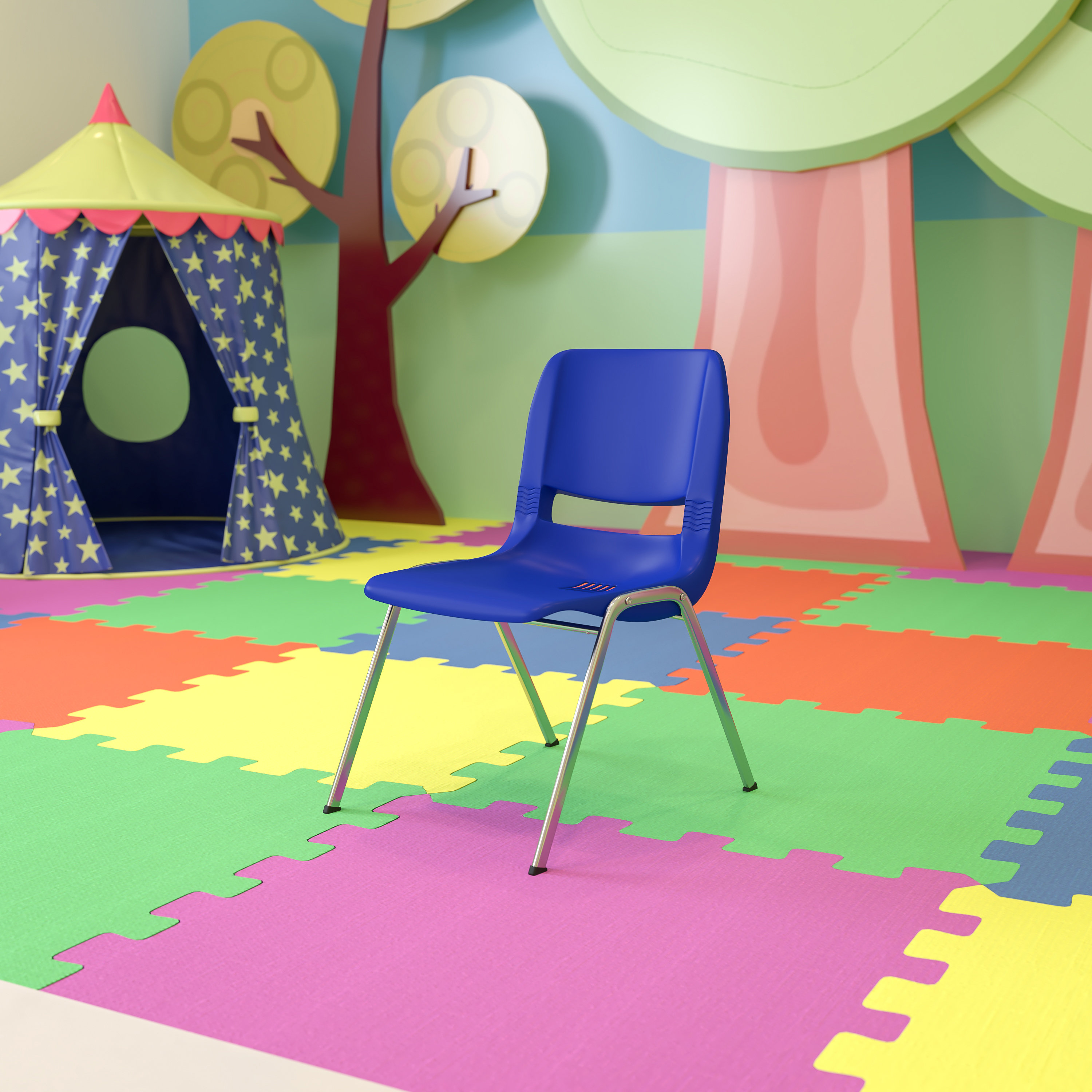 Flash Furniture Hercules Series Armless Classroom Stacking Chair ...