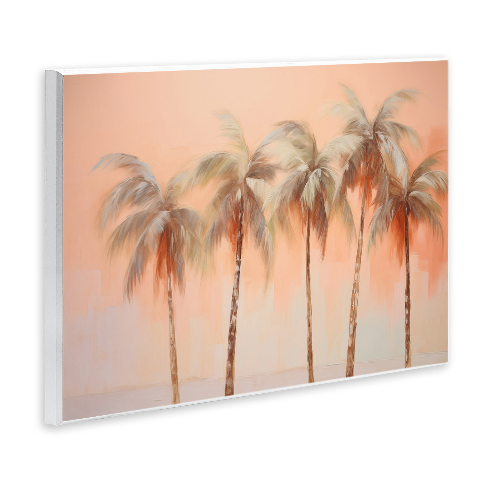 Dakota Fields Soft Palm Tree Lineup Wall Plaque Art by Arlington Prints ...