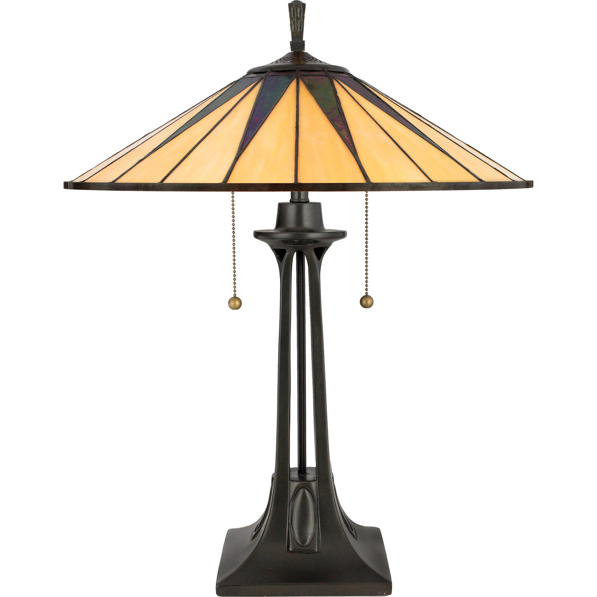Loon Peak® Finchamp Tiffany 25" Table Lamp & Reviews | Wayfair