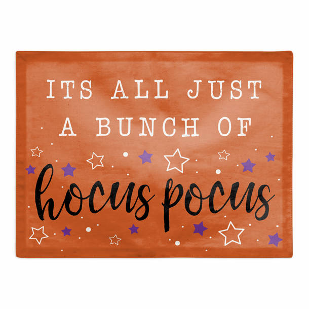 The Holiday Aisle® Watervale Rectangle No Pattern Halloween Polyester ...