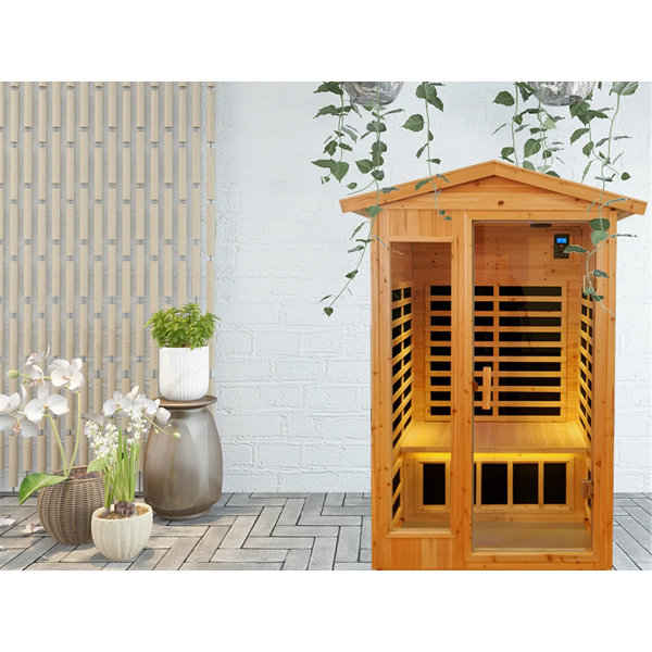 Creationstry 2 - Person FAR Infrared Sauna with Remote Control | Wayfair