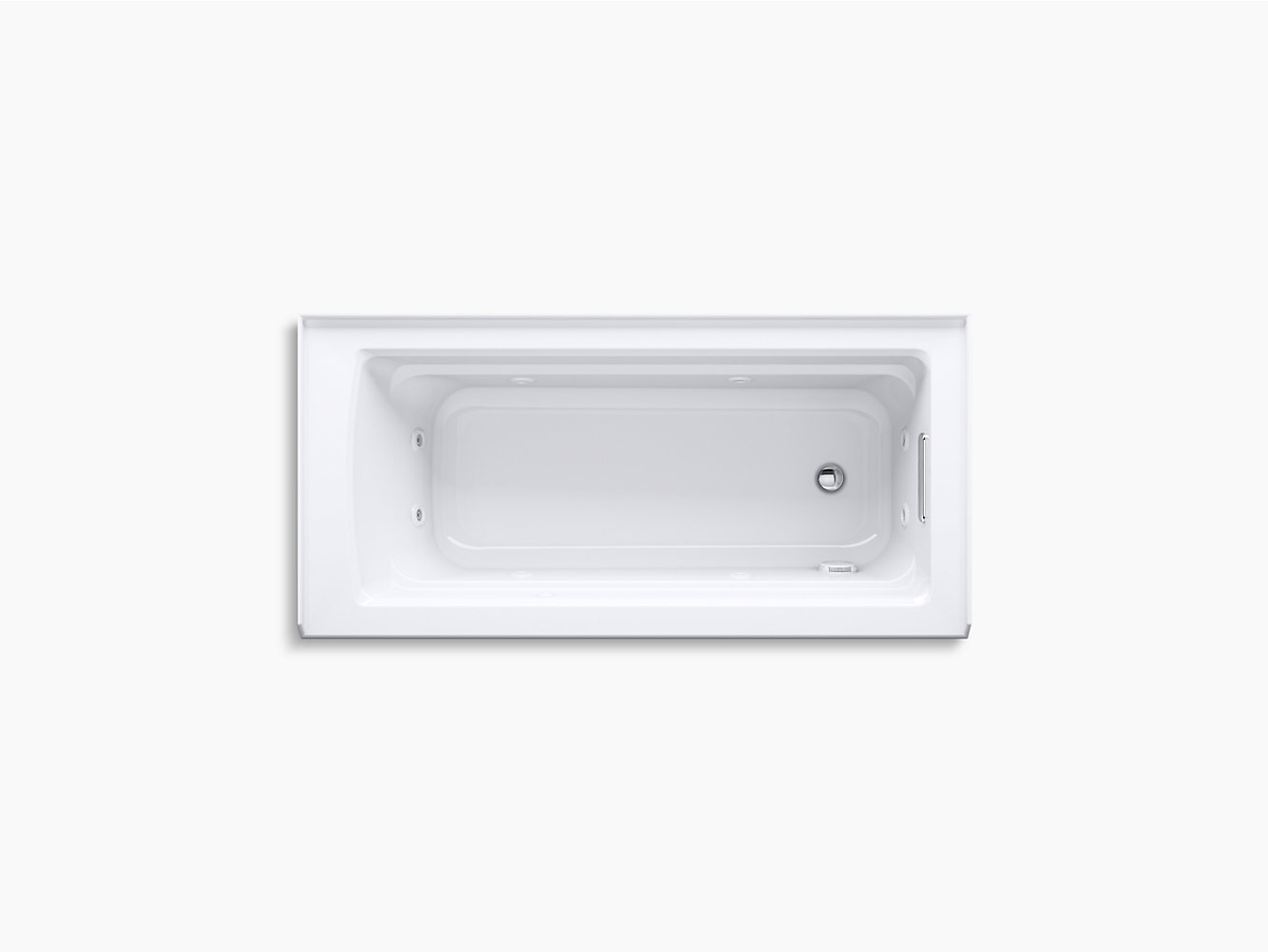 Kohler Archer® 66" X 32" Integral Apron Whirlpool with Integral Flange ...