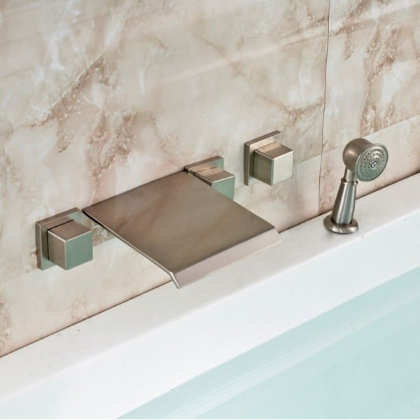 Juno Showers 2 Handle Wall Bath Shower Mixer | Wayfair