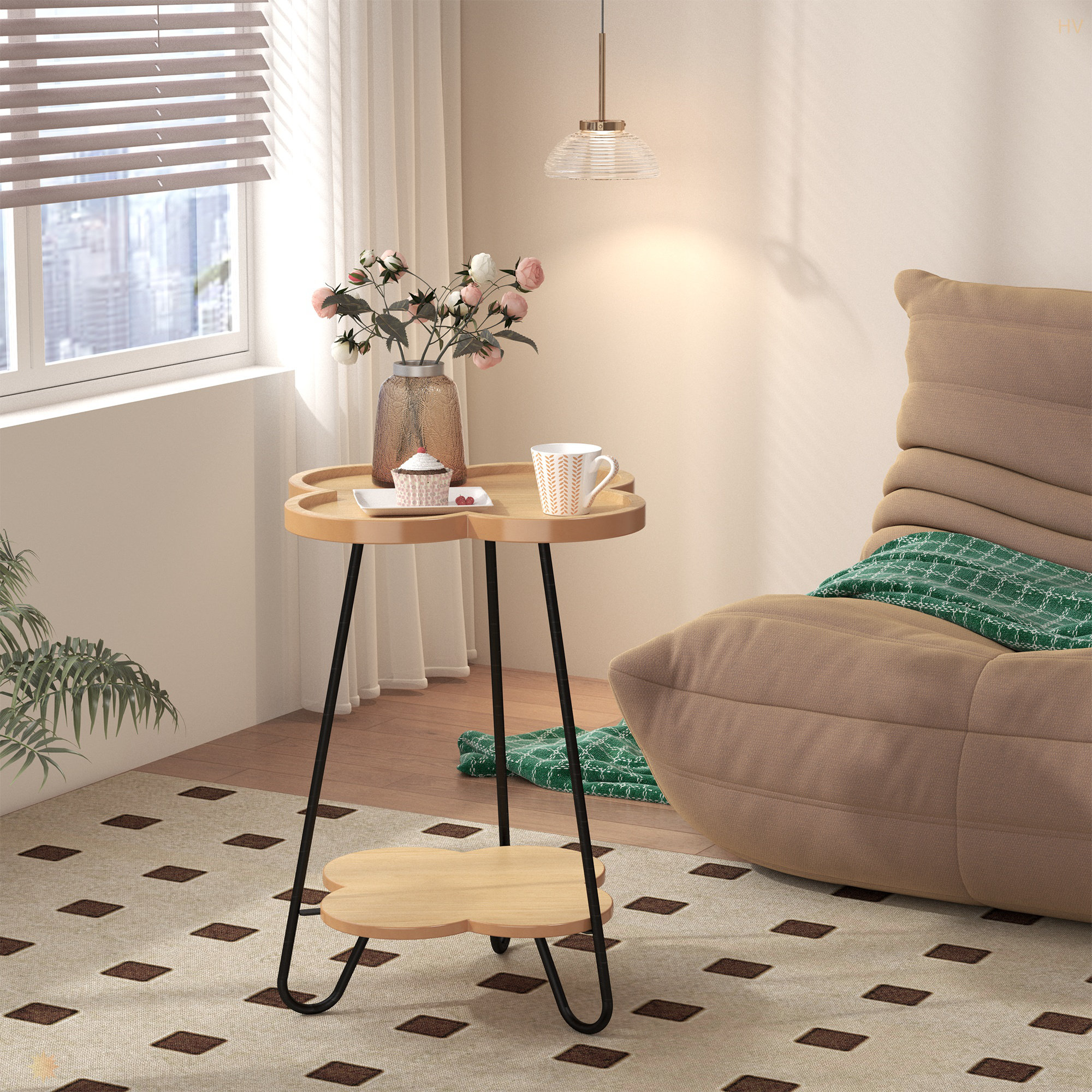 George Oliver Round Accent Side Table - Wayfair Canada