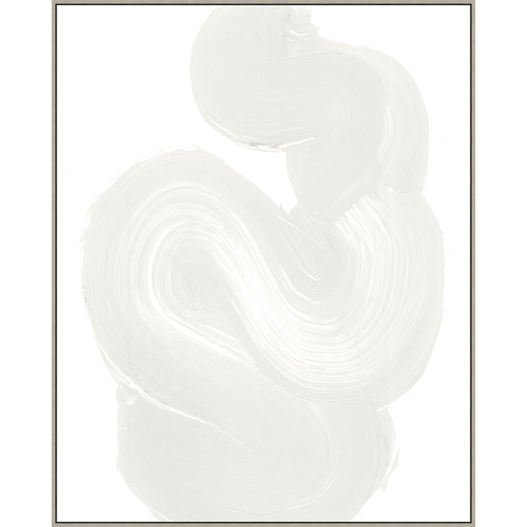 Wendover Art Group Neutral Swirl Neutral Swirl 4 Framed On Canvas by ...