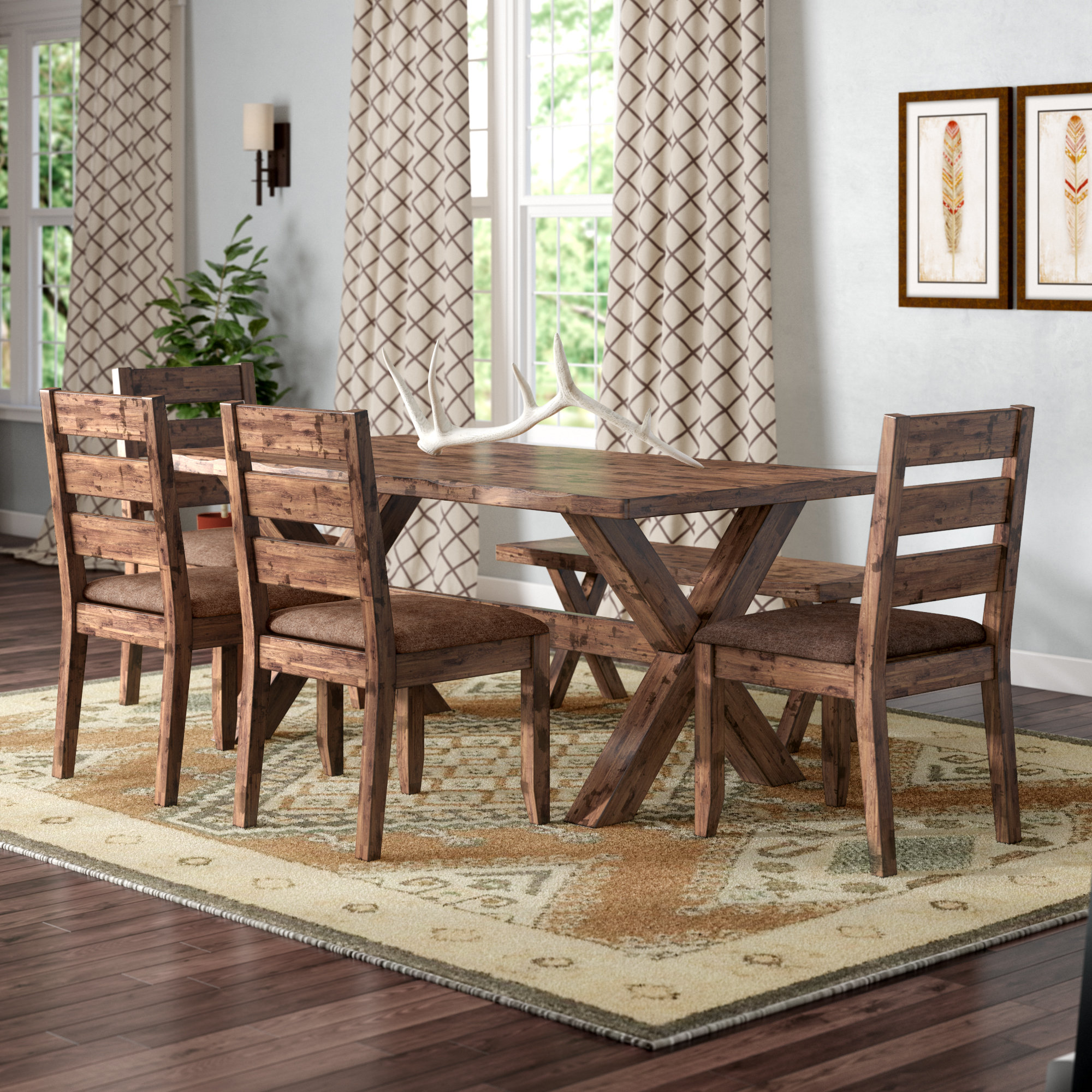 Loon Peak® Geminian 6 Piece Dining Set & Reviews | Wayfair