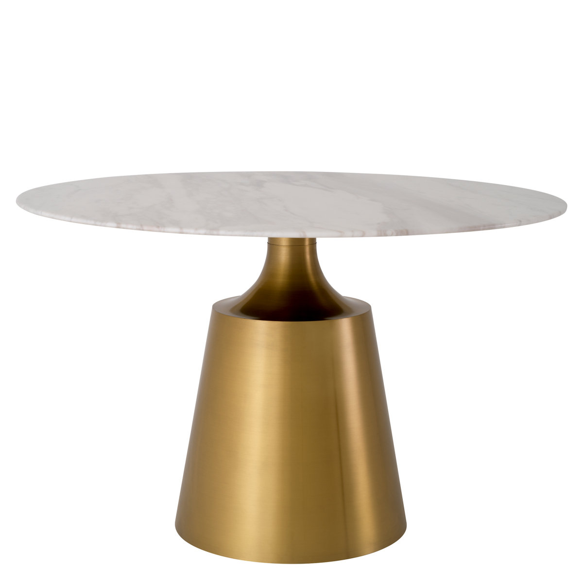 Eichholtz USA Dining Table Nathan Brushed Brass Finish - Frame | Perigold