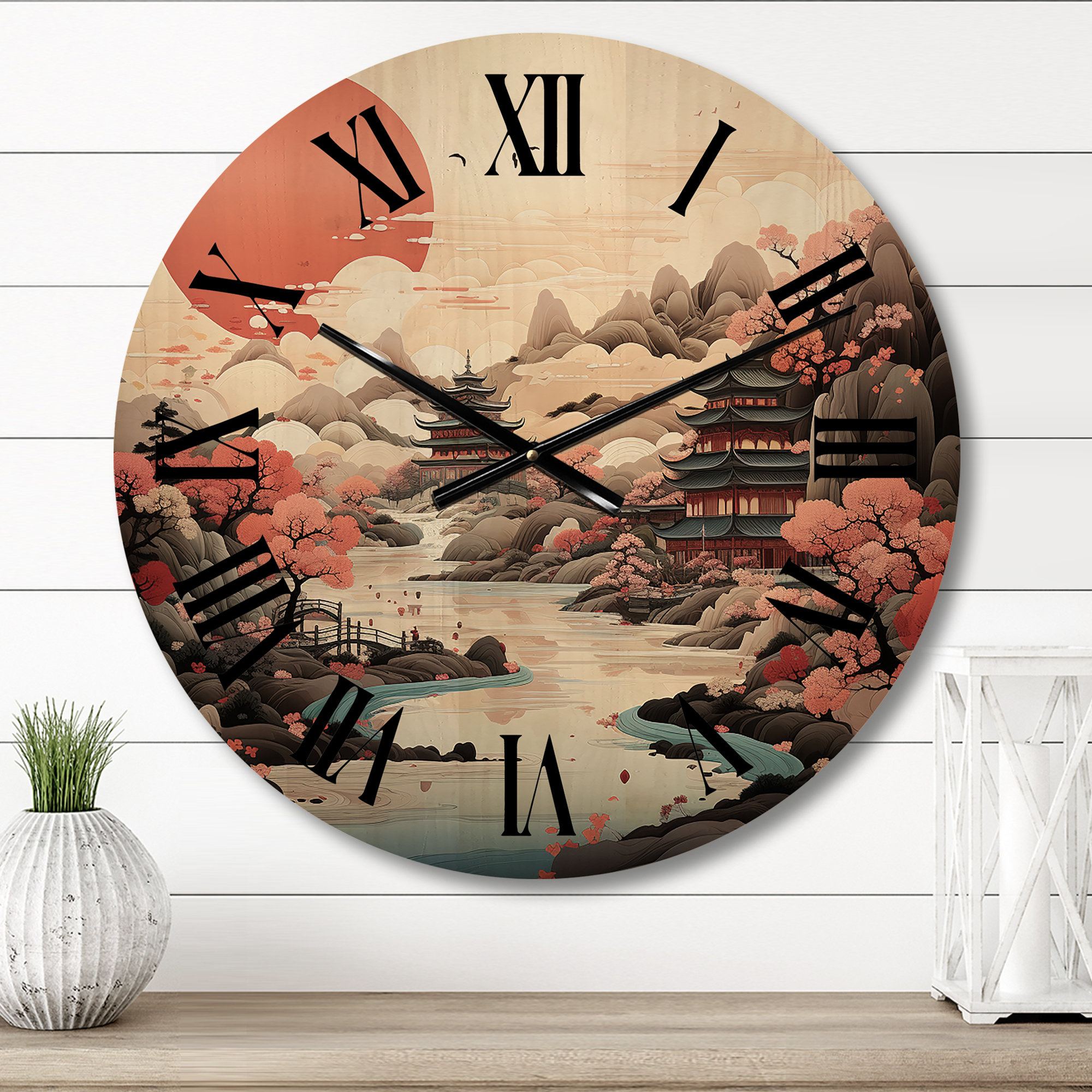 East Urban Home China Art Silk Road I - Chinese Oversized Wood Wall ...