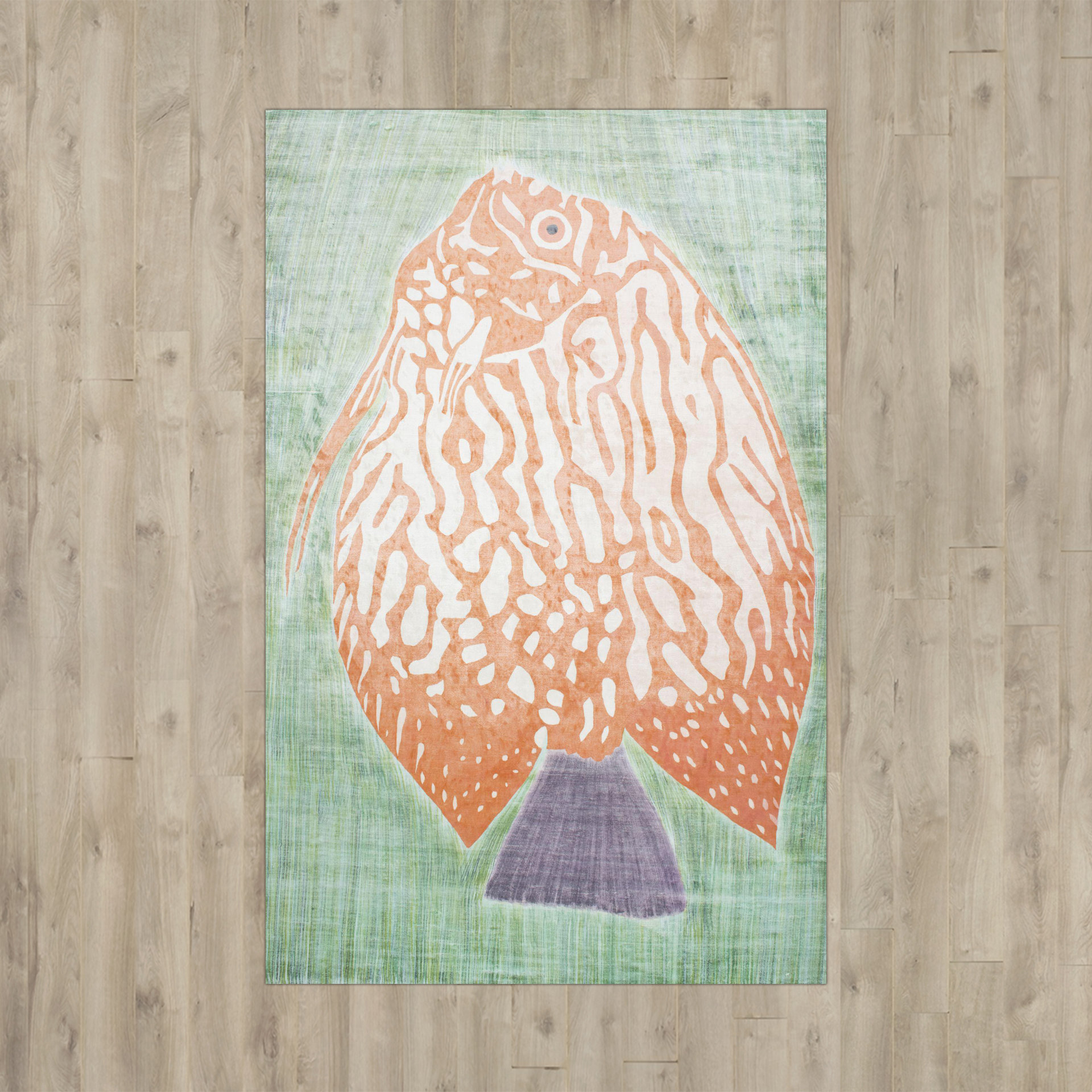 Bay Isle Home™ Korovia Oriental Hand-Knotted Orange Area Rug | Wayfair