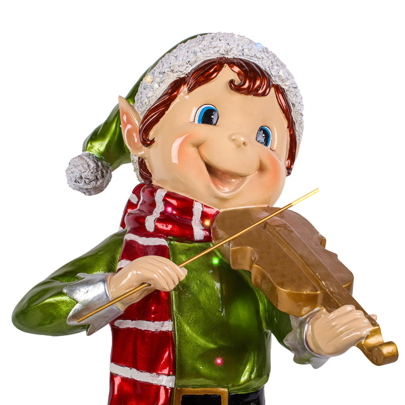 The Holiday Aisle® Playing Pixie Elf Lawn Art/Figurine & Reviews | Wayfair