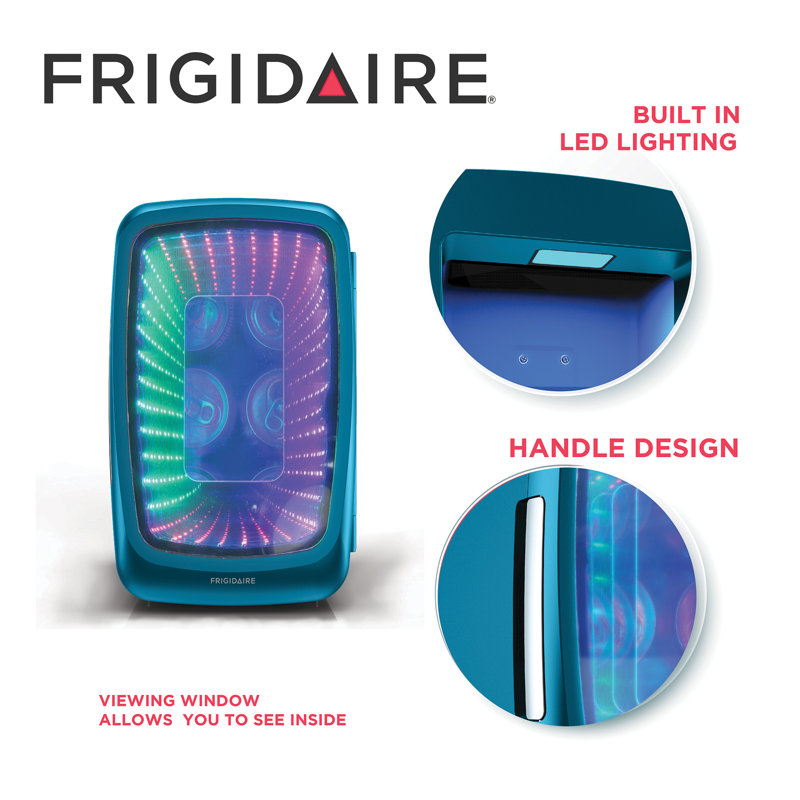 Frigidaire 6-Can Retro Gaming Light-Up Portable Beverage Mini Fridge ...