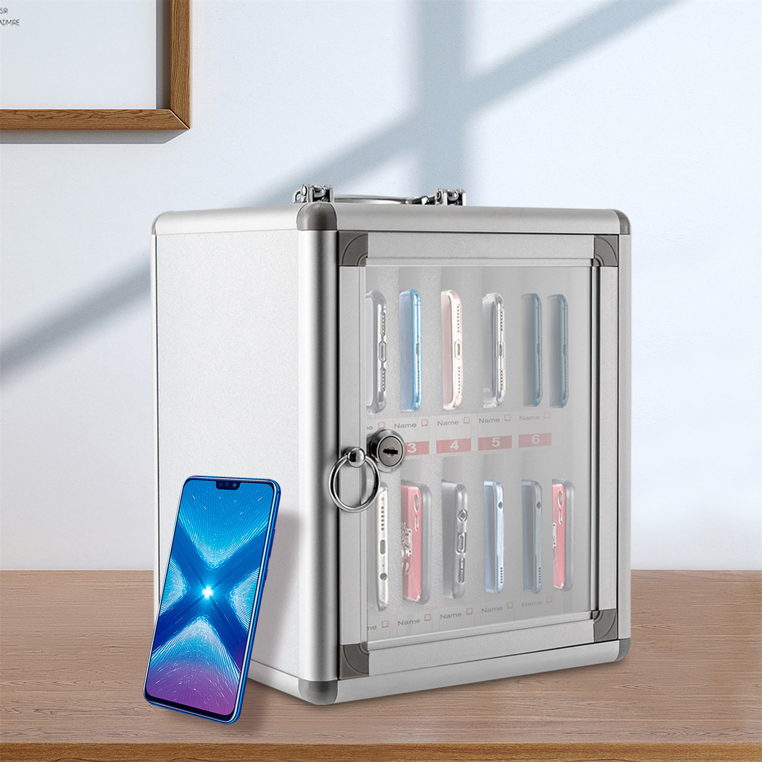 Rebrilliant Maidah 12 Slots Aluminum Alloy Cell Phones Locker - Wayfair ...