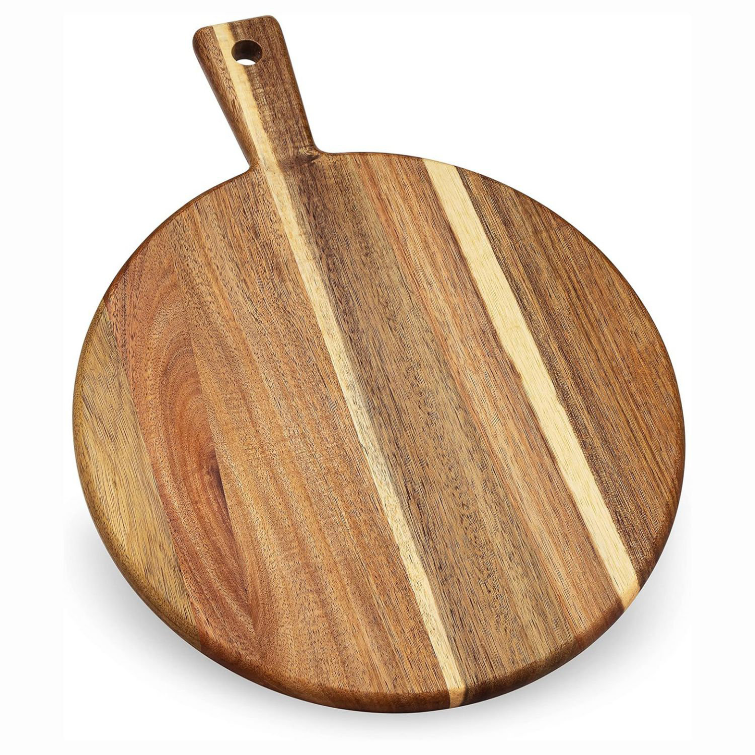 AKLOV Wood Round Cutting Board and Chopping Board with Handle - Wayfair ...