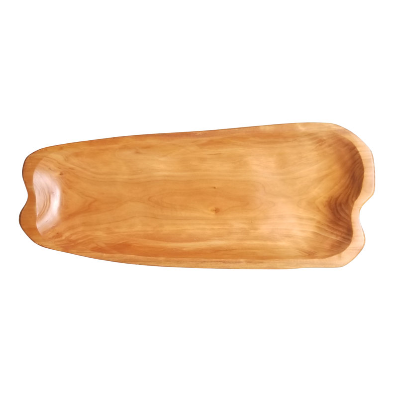 Millwood Pines Balliro Root Wood Platter | Wayfair