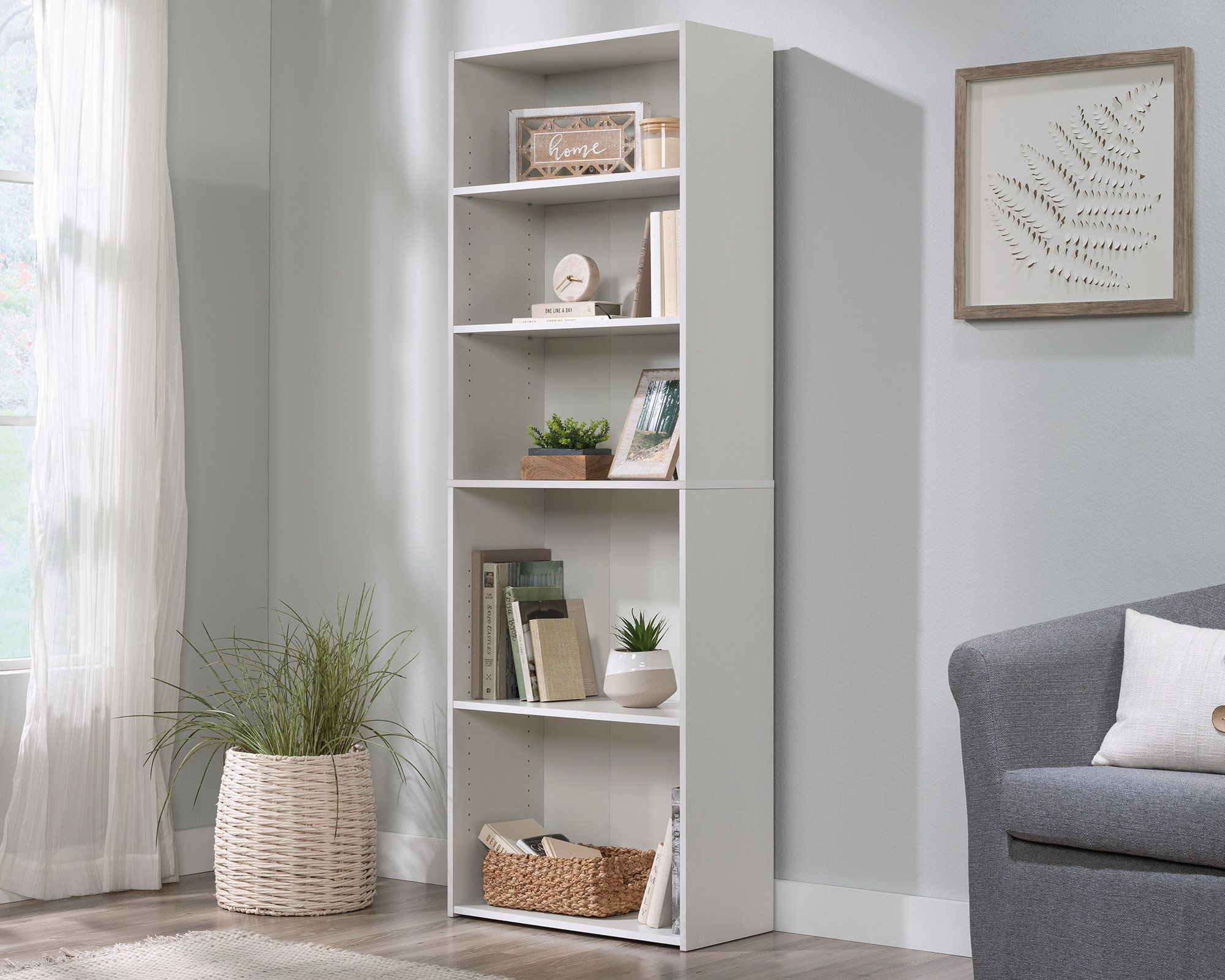 Ebern Designs Avanley 5-Shelf Bookcase Sw | Wayfair