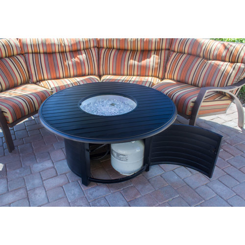 Ebern Designs Speedway Aluminum Propane Fire Pit Table & Reviews | Wayfair