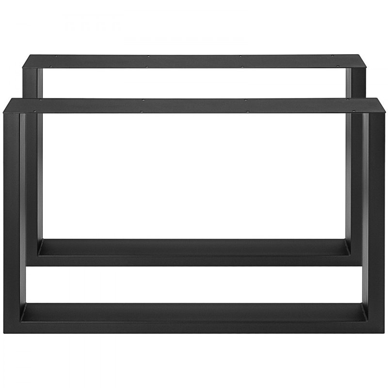 Symple Stuff Set of 2 Steel Table Legs, 28''Height 35''Wide Dining ...