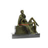 Bronzhaus Relaxed Couple Bronze Sculpture – Intimate Sitting Lovers ...