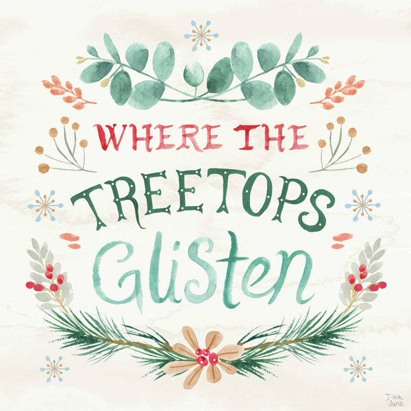 Trinx Snowy Critters VII On Canvas by Dina June Print - Wayfair Canada