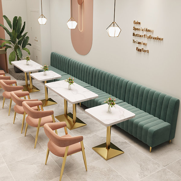 Canadian Linen Simple cafe dessert shop restaurant leisure bench | Wayfair