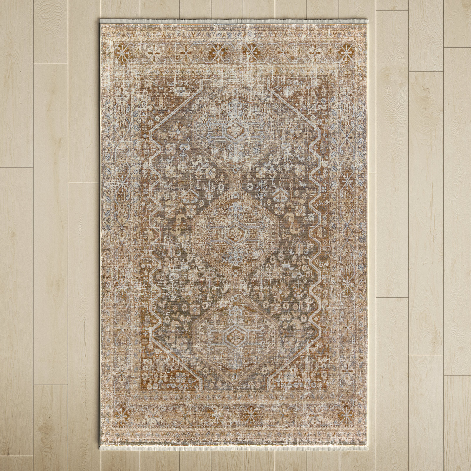 Birch Lane™ Clemente Oriental Machine Woven Polypropylene Area Rug in ...