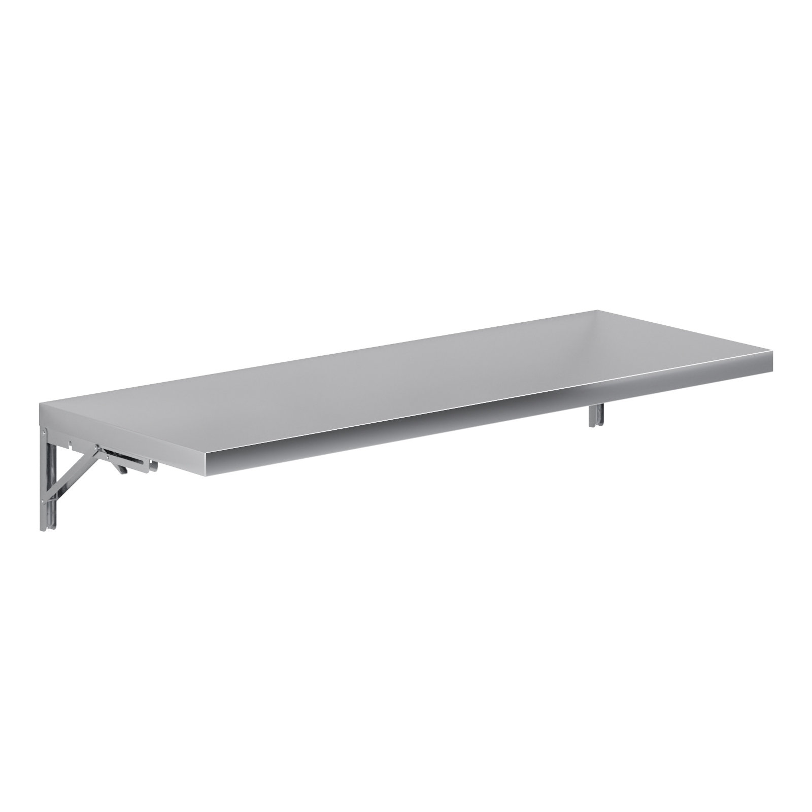 AmGood 18 in. x 48 in. Stainless Steel Folding Wall Shelf | Wayfair