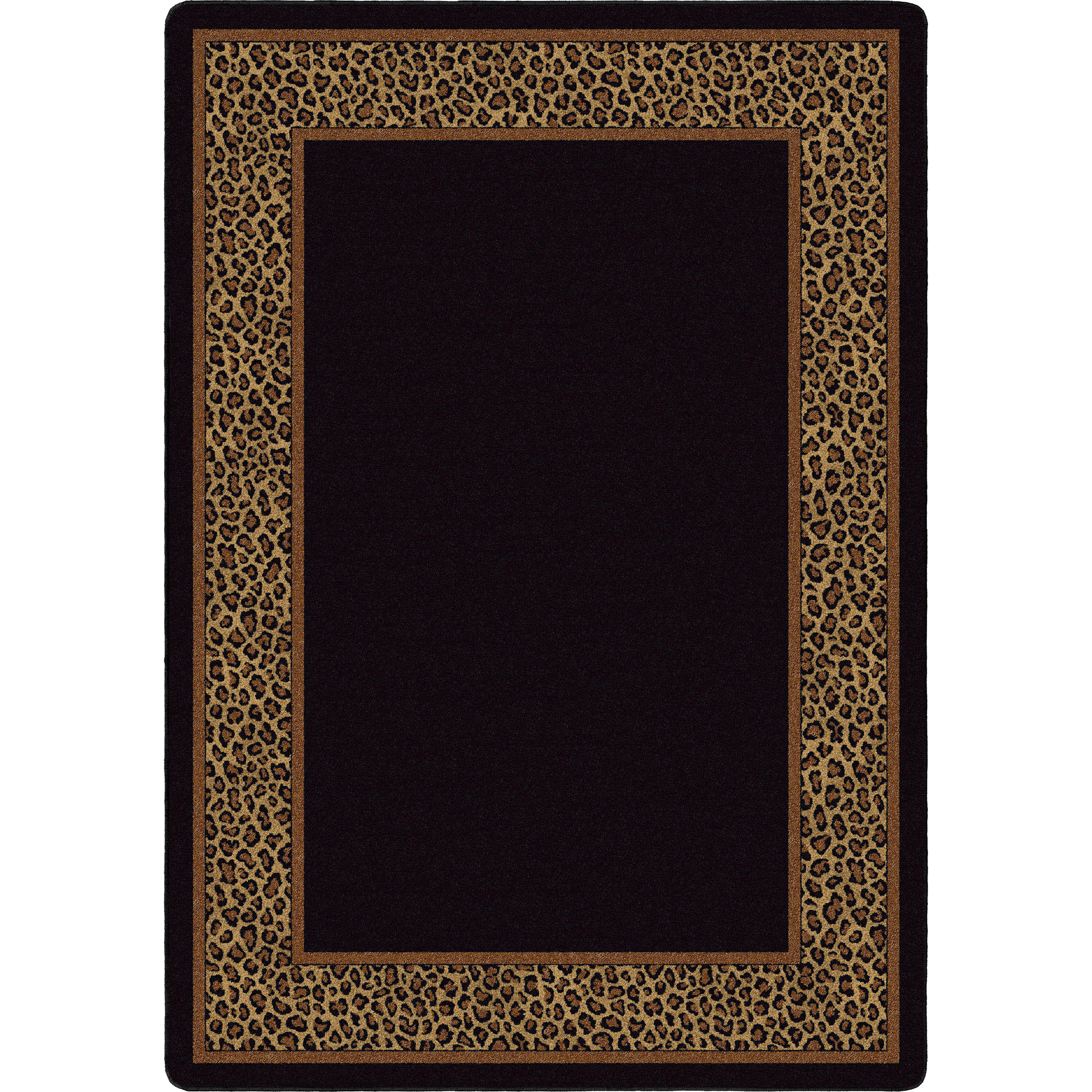 World Menagerie Alminus Design Center Leopold Leopard Animal Print Area ...