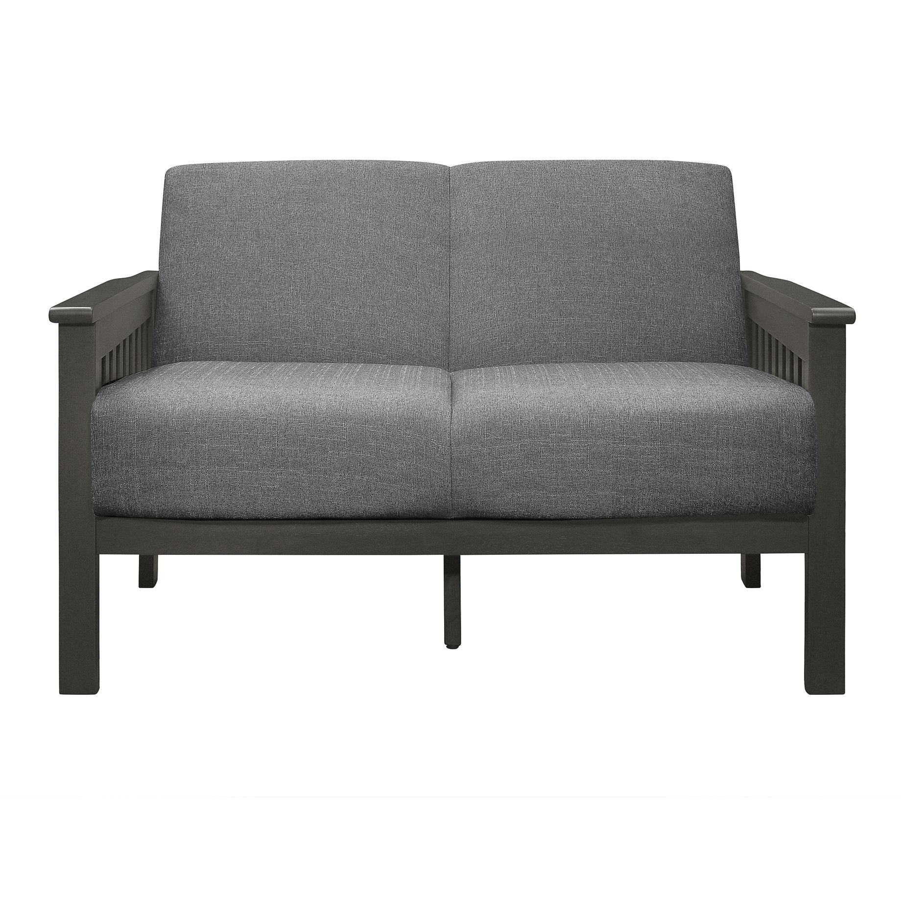 Latitude Run® Solid Wood In Gray With Exposed Frame And Foam Padding ...