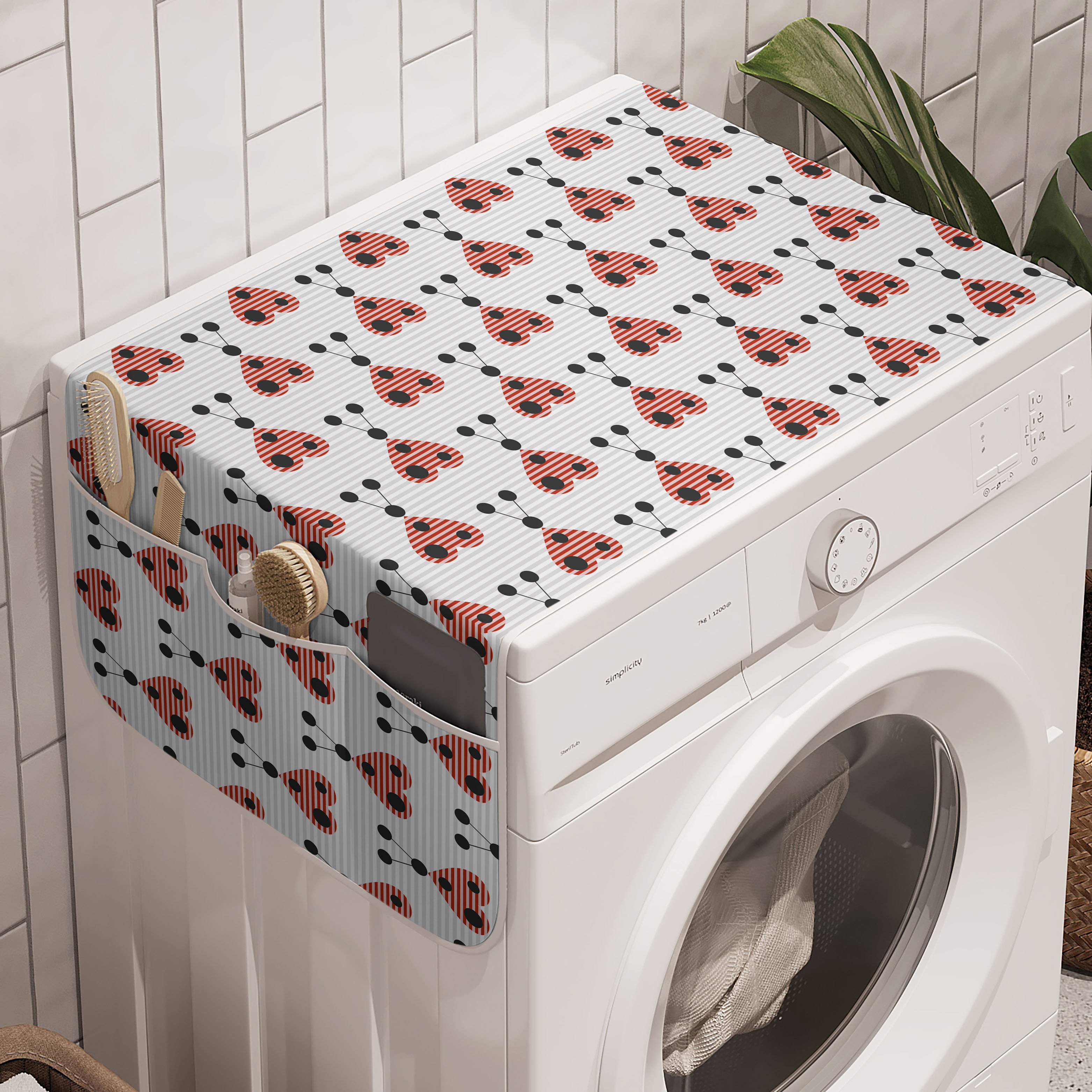 East Urban Home Ladybug Washing Machine Organizer Pack of 2 47" x 18.5 ...
