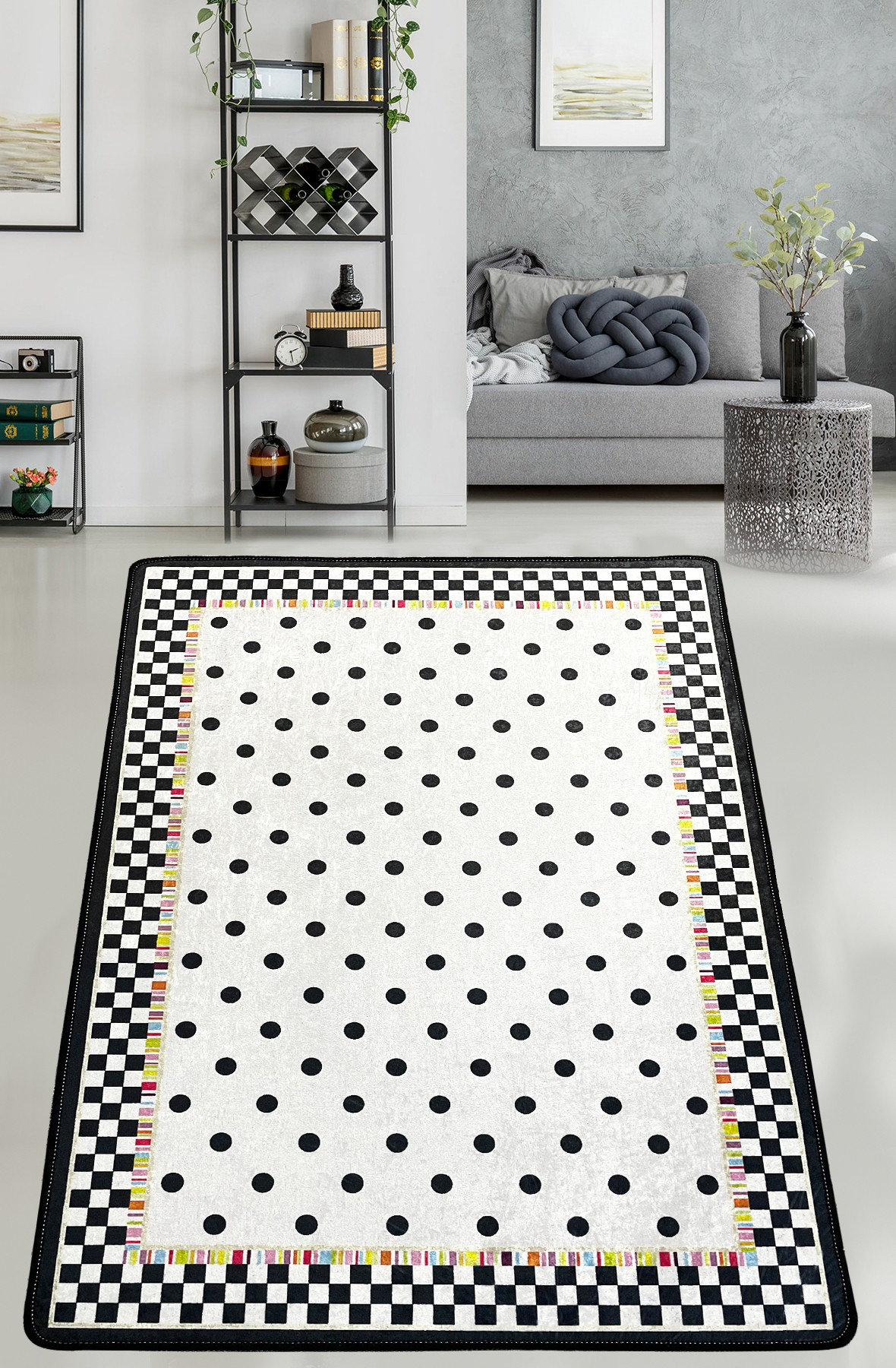 East Urban Home Polka Dots Rug | Wayfair