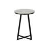 Ebern Designs Contemporary Den Side Table - Grey Laminate, Black Metal ...
