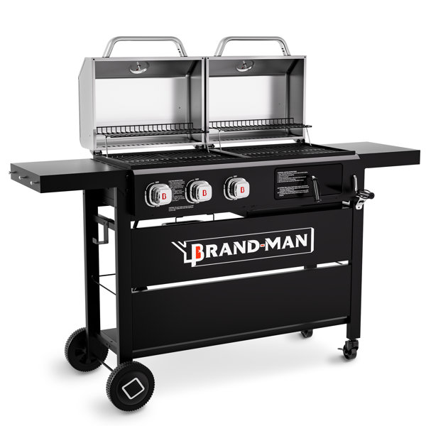 Brand-Man Grills Brand-man Dual Fuel Propane Gas And Charcoal Grill ...
