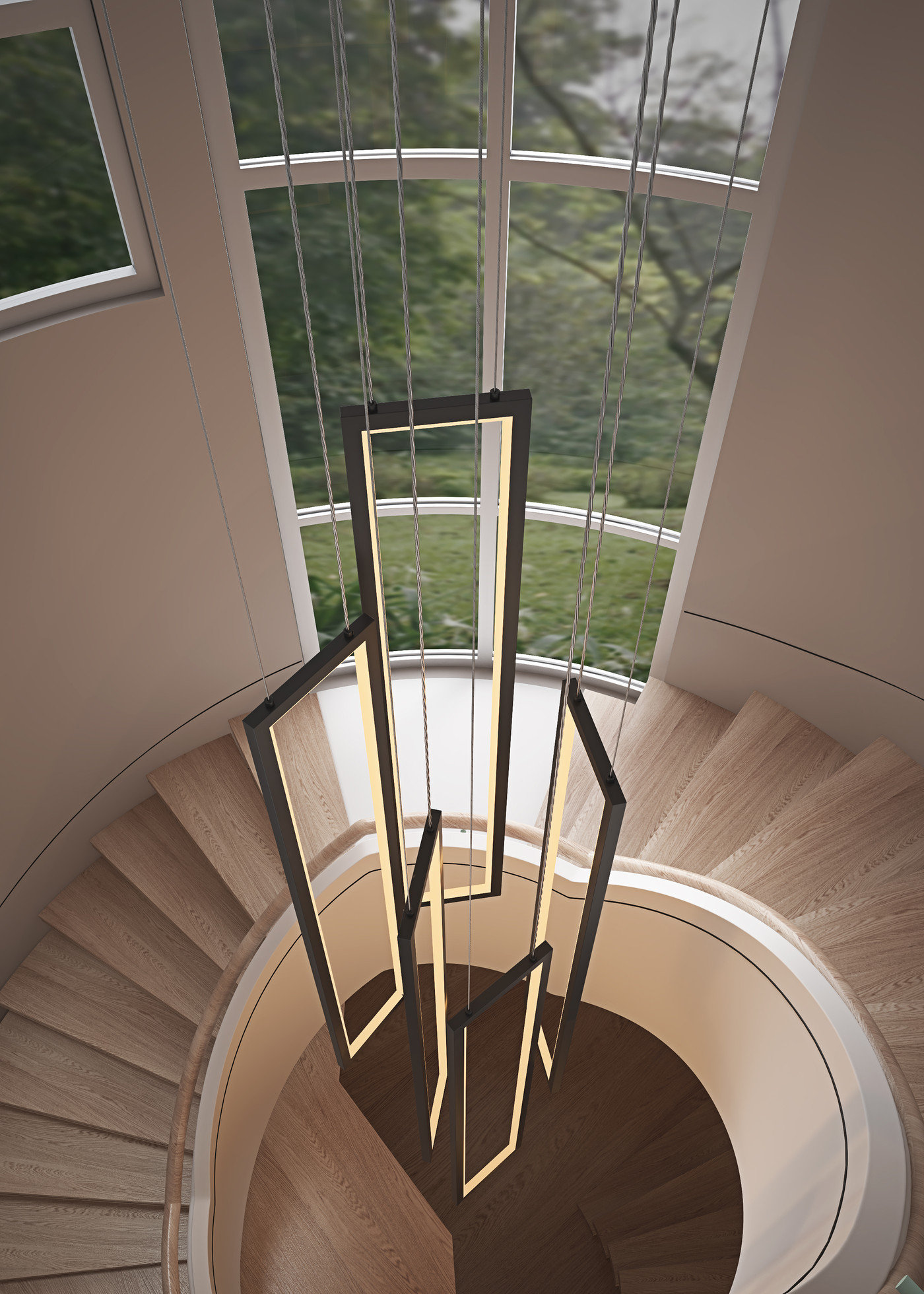 Ivy Bronx Ismari 5 - Light Black LED Geometric Pendant | Wayfair