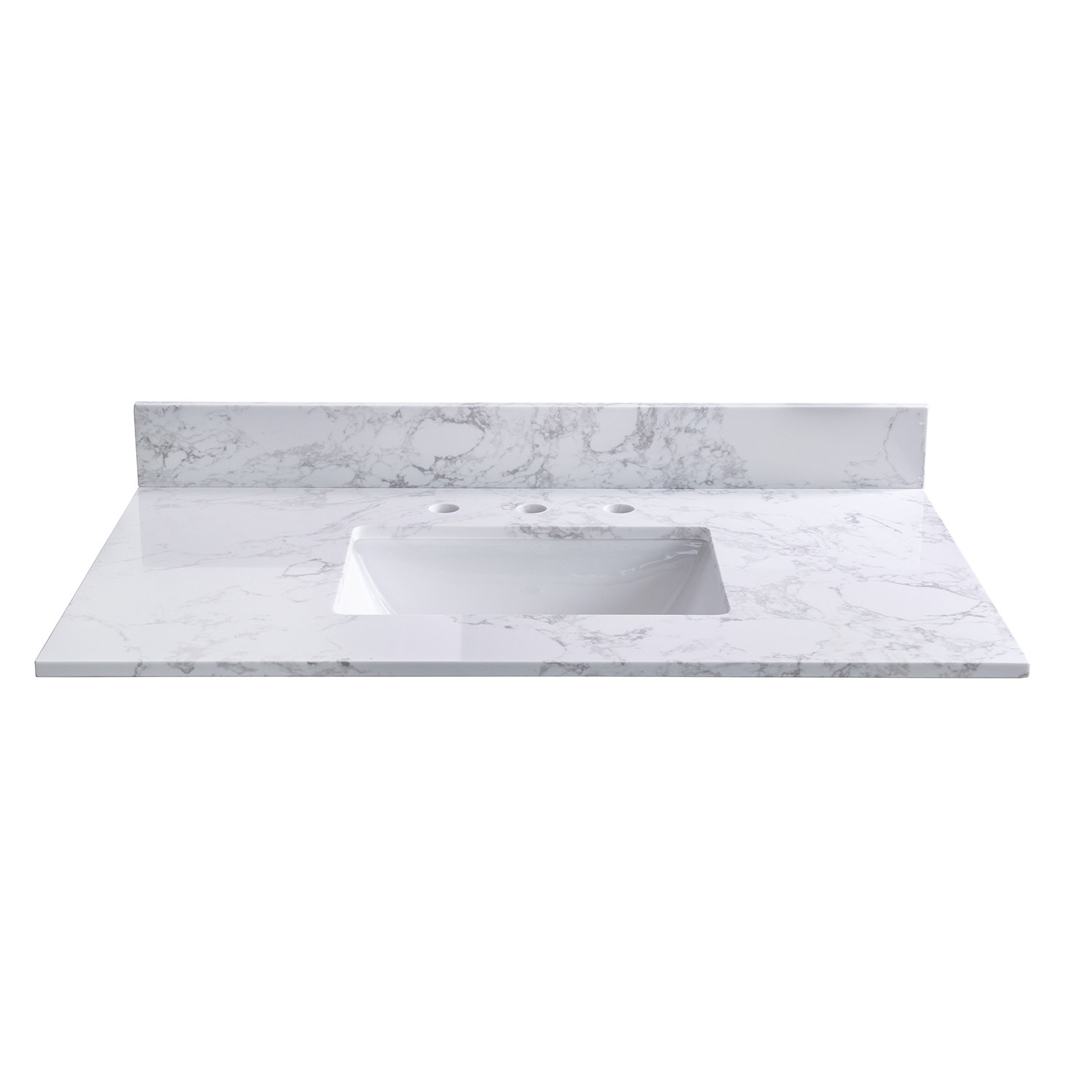 Westinghousehouseblanket 43" Single Bathroom Vanity Top in White with ...
