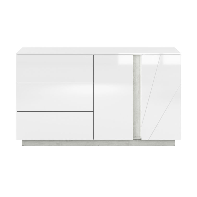 Ivy Bronx Palaiseur 3 Drawer Combi Chest | Wayfair.co.uk