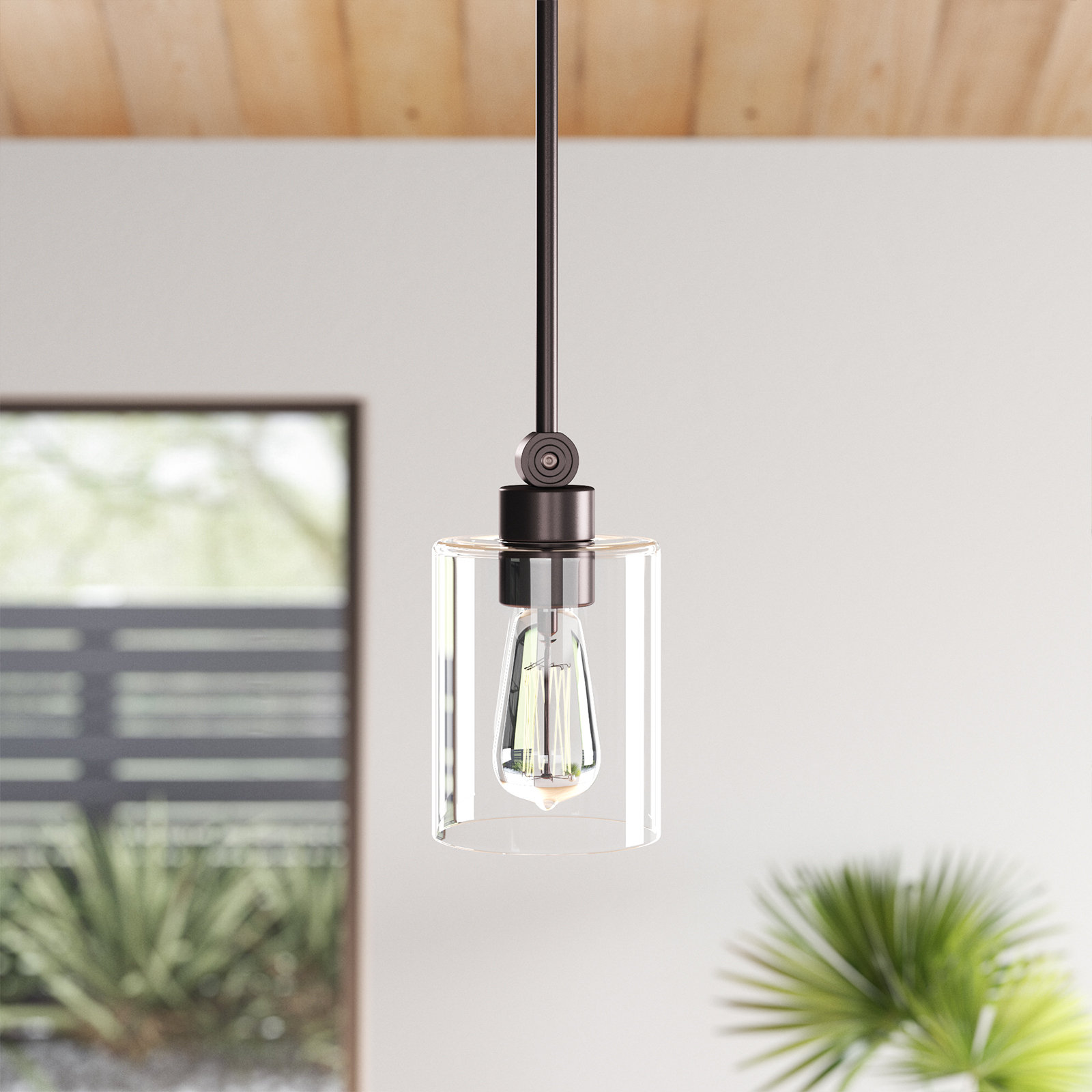 Wade Logan® Hibbard 1 - Light Single Pendant & Reviews | Wayfair