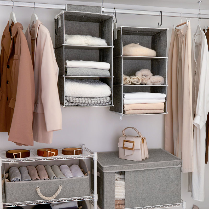 Rebrilliant Savion 6 Tiers Detachable Hanging Closet Organizer ...