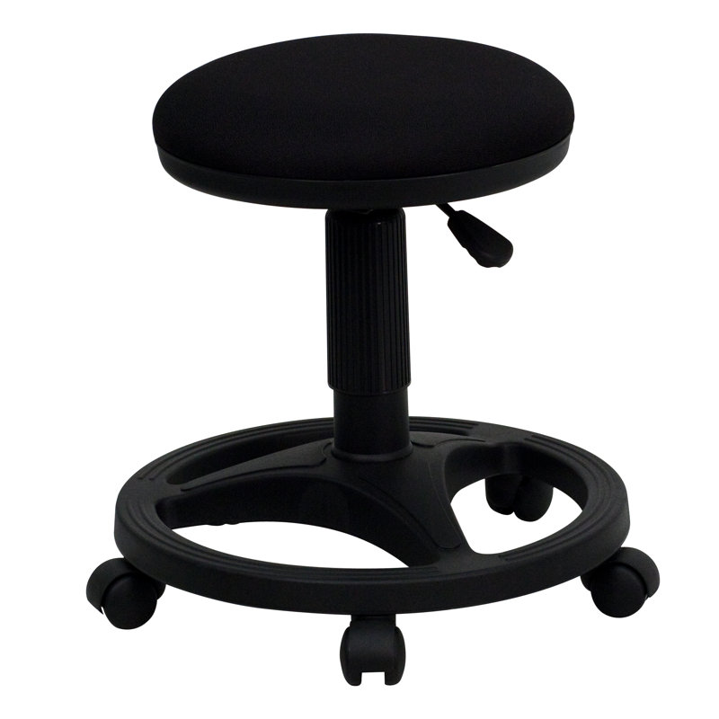 Alcott Hill® Gutierres Adjustable Height Lab Stool with Footring Wheels ...