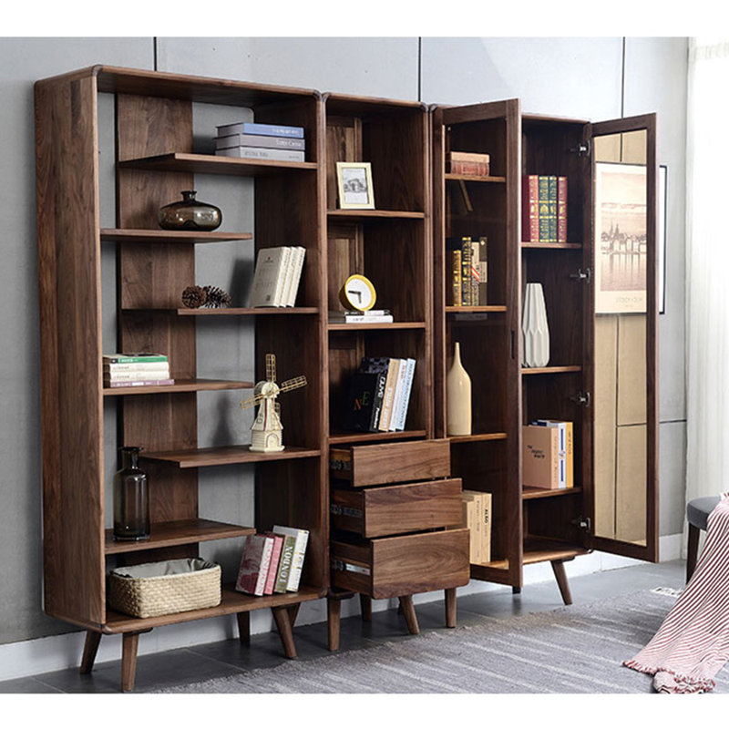 Parttlion Chinese style solid wood bookcase | Wayfair