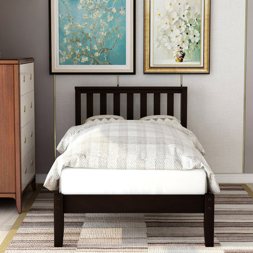 Twin Wood Bed Frames You'll Love | Wayfair